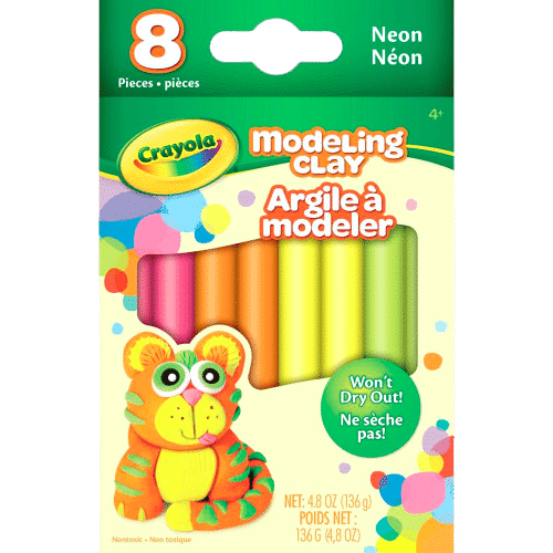 Crayola Neon Modeling Clays (Set of 8) - Hadafy