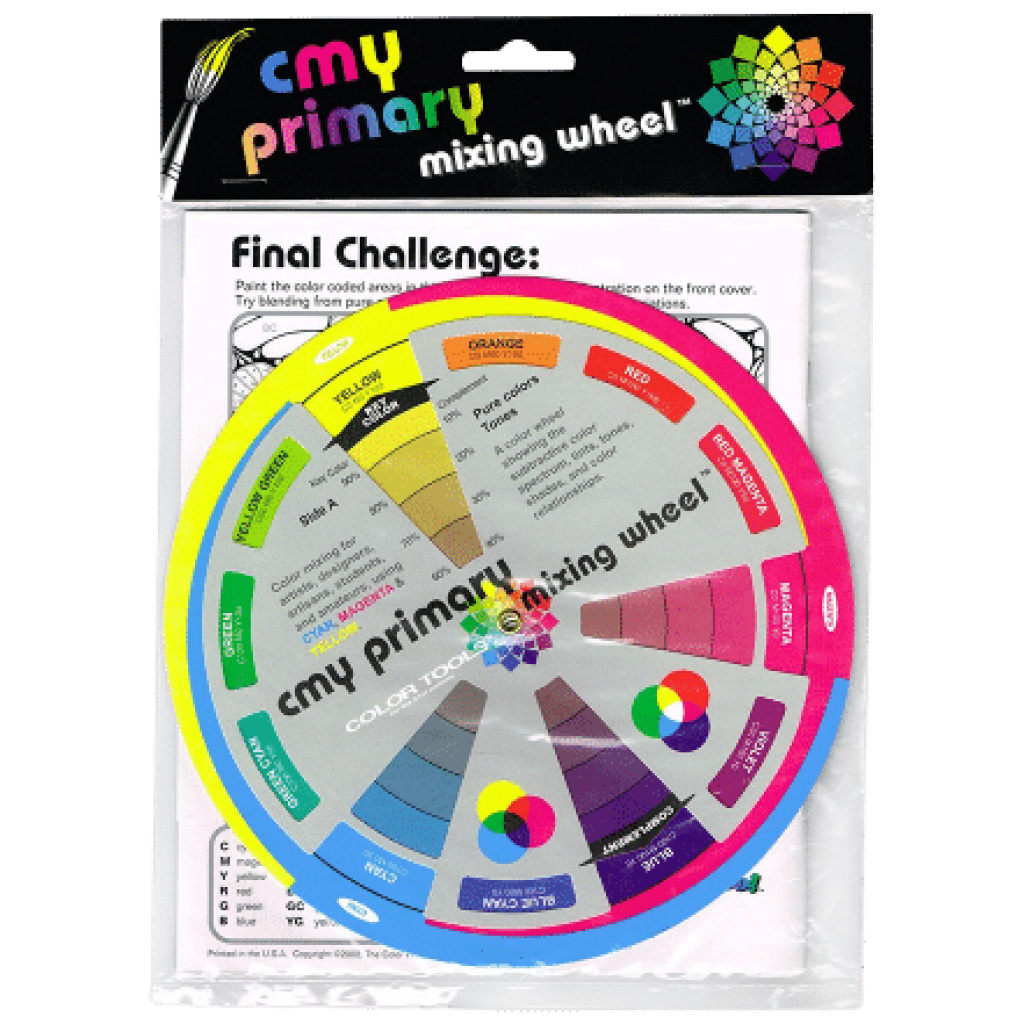 Color Wheel Co. 20cm Diameter CMY Primary Mixing Wheel - Hadafy