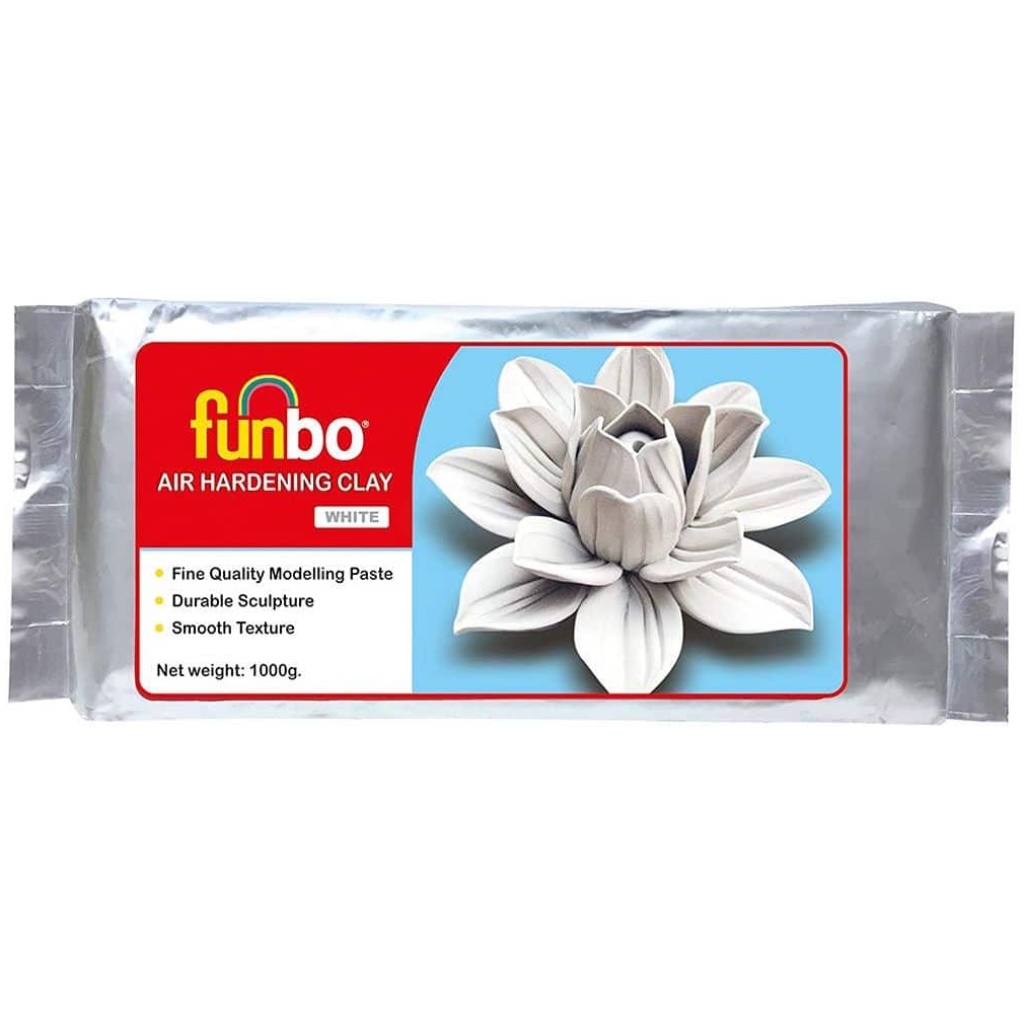 Funbo White Air Hardening Clay (1000g)