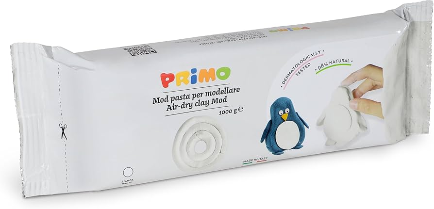 Primo 1 KG Air Dry Modelling Clay (White)