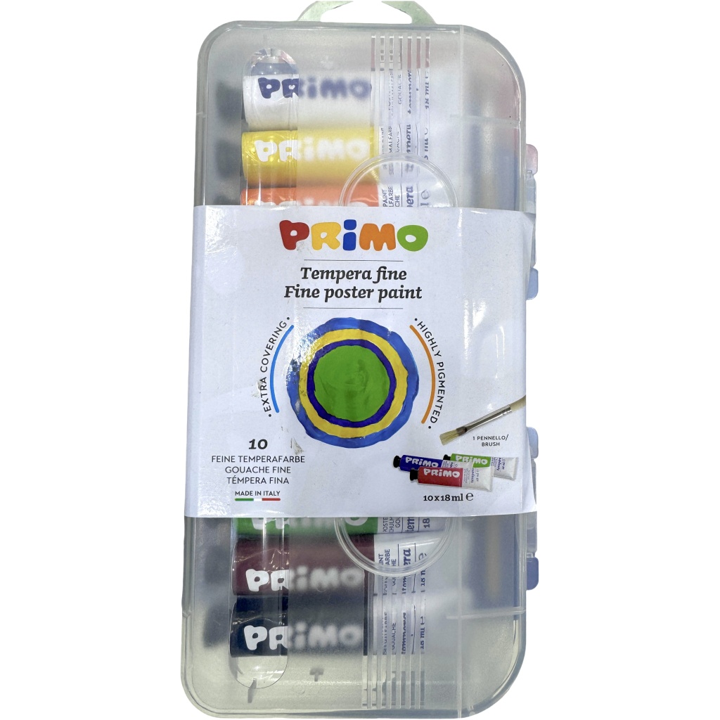 Primo 18ml Acrylic Paint Tubes (Set of 10) - Hadafy