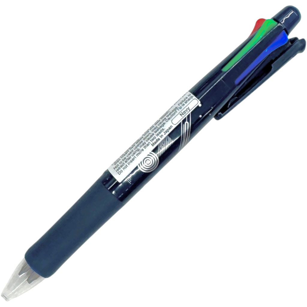 Zebra 4+1 Colored Pen with 0.5mm Mechanical Pencil (Navy Blue)