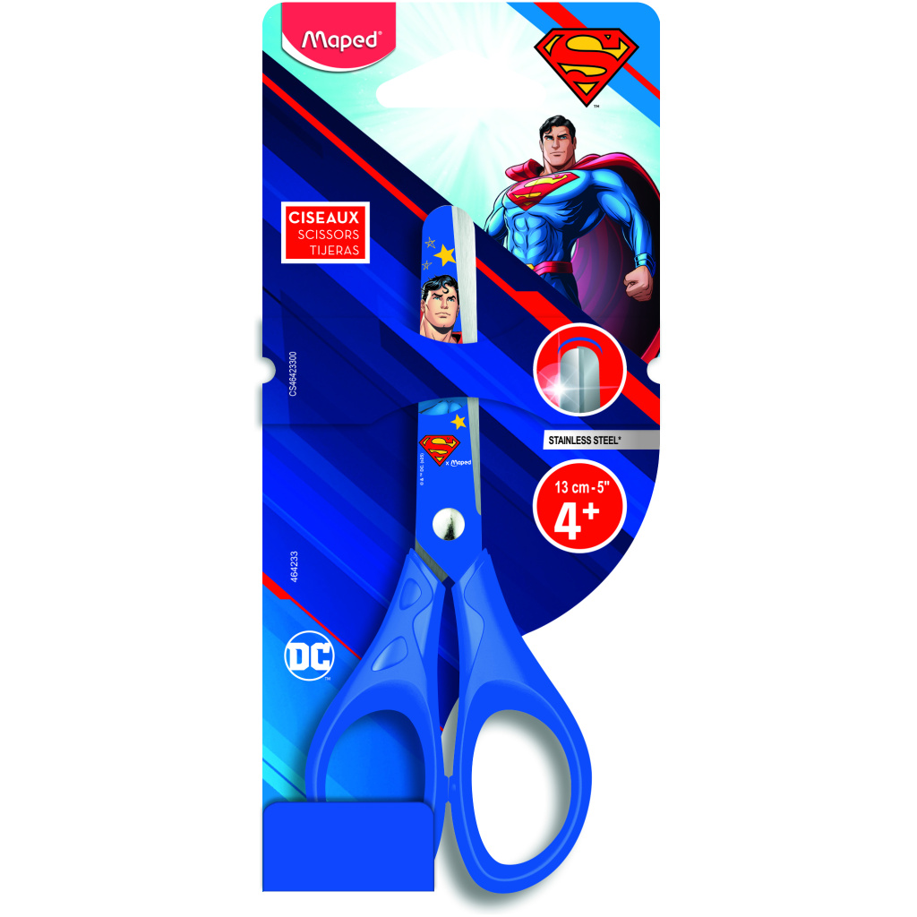 Maped 13 Cm Superman Scissors - Hadafy
