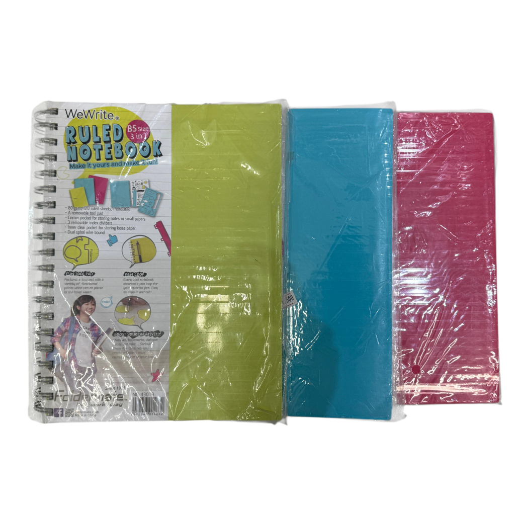 Foldermate B5 80 GSM Perforated 3 Subject Notebook (120 Sheets ...