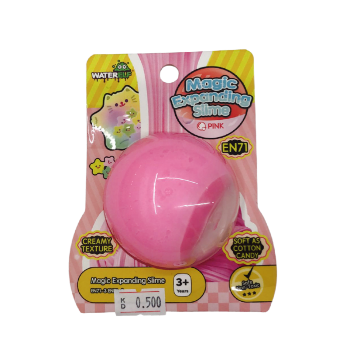 Waterelf Pink Creamy Texture Magic Expanding Slime